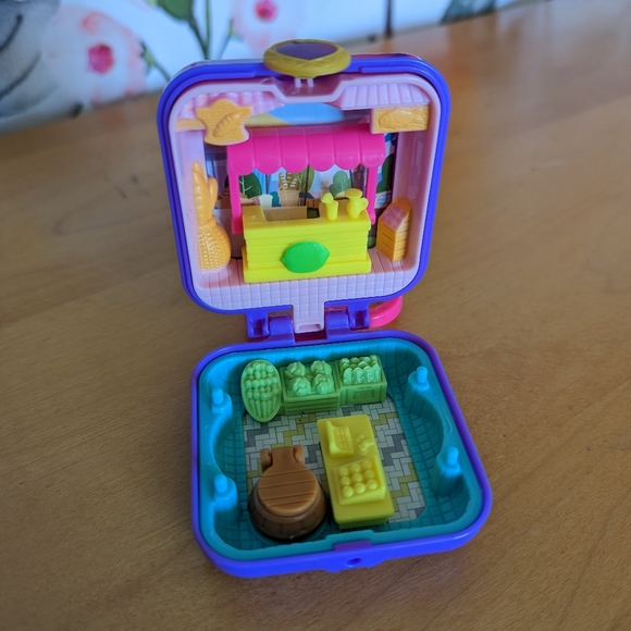 Mattel | Toys | Polly Pocket Tiny Places Farmers Market With Cat Cash ...
